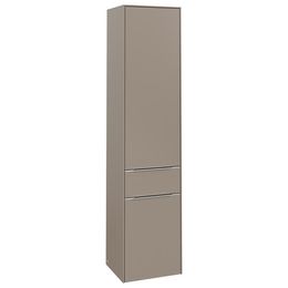 Villeroy & Boch Villeroy und Boch Subway 3.0 Hochschrank C59000VM 40x171x36,2cm, Schanier links/Griff Aluminium gl&auml;nzend, taupe