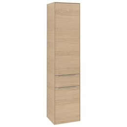 Villeroy & Boch Villeroy und Boch Subway 3.0 Hochschrank C59100VJ 40x171x36,2cm, Schanier rechts/Griff Aluminium gl&auml;nzend, nordic oak