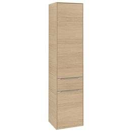 Villeroy & Boch Villeroy und Boch Subway 3.0 Hochschrank C59000VJ 40x171x36,2cm, Schanier links/Griff Aluminium gl&auml;nzend, nordic oak
