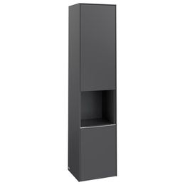Villeroy & Boch Villeroy und Boch Subway 3.0 Hochschrank C58900VR 40x171x36,2cm, Schanier rechts/Griff Aluminium gl&auml;nzend, graphite