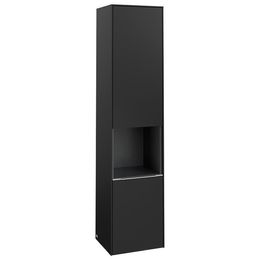 Villeroy & Boch Villeroy und Boch Subway 3.0 Hochschrank C58900VL 40x171x36,2cm, Schanier rechts/Griff Aluminium gl&auml;nzend, volcano black