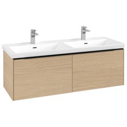 Villeroy & Boch Villeroy und Boch Subway 3.0 Waschtisch-Unterschrank C56701VJ 127,2x42,9x47,8cm, ohne LED/Griff Volcano black, nordic oak