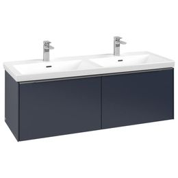 Villeroy & Boch Villeroy und Boch Subway 3.0 Waschtisch-Unterschrank C56700VQ 127,2x42,9x47,8cm, ohne LED/Griff Aluminium gl&auml;nzend, marine blue
