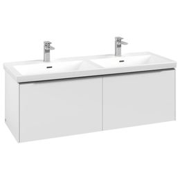 Villeroy & Boch Villeroy und Boch Subway 3.0 Waschtisch-Unterschrank C56700VF 127,2x42,9x47,8cm, ohne LED/Griff Aluminium gl&auml;nzend, pure white