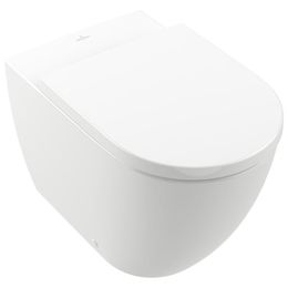 Villeroy & Boch Villeroy und Boch Subway 3.0 Stand-Tiefsp&uuml;l-WC 4671T0T2 37x60cm, TwistFlush, sp&uuml;lrandlos, wei&szlig; AntiBac/C-plus
