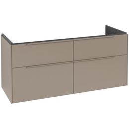 Villeroy & Boch Villeroy und Boch Subway 3.0 Waschtisch-Unterschrank C602L2VM 127,2x57,6x47,8cm, mit LED/Griff monochrom, taupe