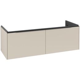 Villeroy & Boch Villeroy und Boch Subway 3.0 Waschtisch-Unterschrank C60101VN 127,2x42,9x47,8cm, ohne LED/Griff Volcano black, cashmere grey