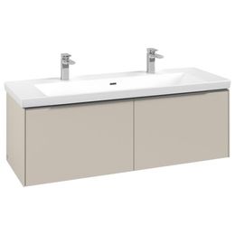 Villeroy & Boch Villeroy und Boch Subway 3.0 Waschtisch-Unterschrank C601L0VN 127,2x42,9x47,8cm, mit LED/Griff Aluminium gl&auml;nzend, cashmere grey