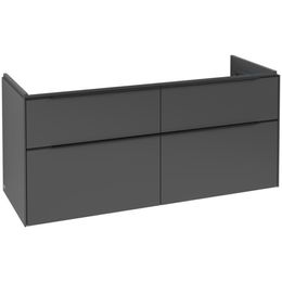 Villeroy & Boch Villeroy und Boch Subway 3.0 Waschtisch-Unterschrank C56801VR 127,2x56,6x47,8cm, ohne LED/Griff Volcano black, graphite