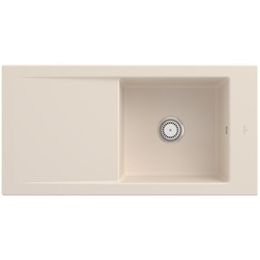 Villeroy & Boch Villeroy & Boch Timeline Einbausp&uuml;le 679001FU mit Ablaufgarnitur und Handbet&auml;tigung, Ivory