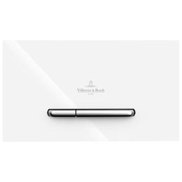 Villeroy & Boch Villeroy & Boch ViConnect WC-Bet&auml;tigungsplatte 922169N5 Kunststoff, 253 x 145 x 20 mm, 2-Mengen-Sp&uuml;lung, Wei&szlig; matt, Tasten chrom matt