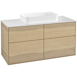 Villeroy & Boch Villeroy und Boch Finion Waschtischunterschrank G26100PC 120x60,3cm, Emotion, Abdeckplatte white matt, Oak Veneer