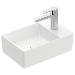 Villeroy & Boch Villeroy & Boch Memento 2.0 Handwaschbecken 43234G01 40 x 26 cm, wei&szlig; alpin, mit Hahnloch, ohne &Uuml;berlauf