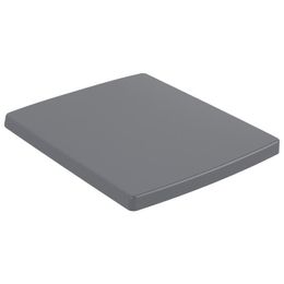 Villeroy & Boch V&B WC-Sitz MEMENTO 2.0 Graphite C-plus, Quick-Release, Softclosing, Scharniere Edelstahl