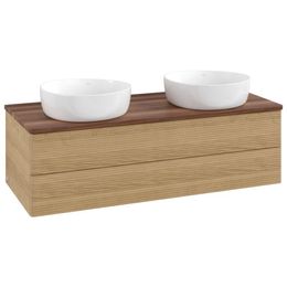 Villeroy & Boch Villeroy & Boch Antao Waschtischunterschrank 1200x360x500mm L24112HN mit Beleuchtung mit Struktur FK/AP: HN/2