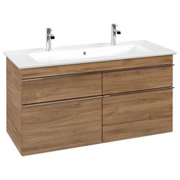Villeroy & Boch Villeroy und Boch Venticello Waschtisch-Unterschrank A92901RH 115,3x59x50,2cm, Griff Chrom, Kansas Oak
