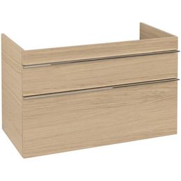 Villeroy & Boch Villeroy und Boch Venticello Waschtisch-Unterschrank A92801VJ 95,3 x 59 x 50,2 cm, Becken rechts, Griff Chrom, nordic oak