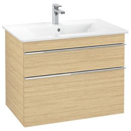 Villeroy & Boch Villeroy und Boch Venticello Waschtisch-Unterschrank A92501VJ 75,3 x 59 x 50,2 cm, Griff Chrom, nordic oak