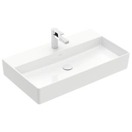 Villeroy & Boch Villeroy & Boch Memento 2.0 Waschtisch 4A228101 80 x 47 cm, wei&szlig; alpin, mit Hahnloch, ohne &Uuml;berlauf