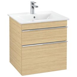 Villeroy & Boch Villeroy und Boch Venticello Waschtisch-Unterschrank A92301VJ 55,3 x 59 x 50,2 cm, Griff Chrom, nordic oak
