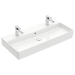 Villeroy & Boch Villeroy & Boch Memento 2.0 Waschtisch 4A22A4R1 100 x 47 cm, wei&szlig; alpin C-plus, mit Hahnloch, mit &Uuml;berlauf