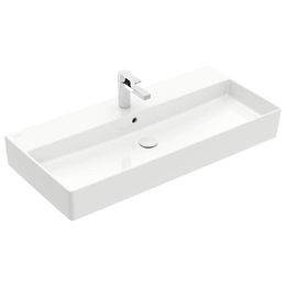 Villeroy & Boch Villeroy & Boch Memento 2.0 Waschtisch 4A22A501 100 x 47 cm, wei&szlig; alpin, mit Hahnloch, mit &Uuml;berlauf