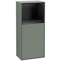 Villeroy & Boch Villeroy und Boch Finion Seitenschrank G500PDGM 41,8x93,6cm, links, Emotion, Regal oben Black matt, Olive Matt Lacquer