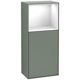 Villeroy & Boch Villeroy und Boch Finion Seitenschrank G510GFGM 41,8x93,6cm, rechts, Emotion, Regal oben Glossy White, Olive Matt Lacquer