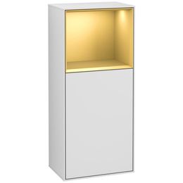 Villeroy & Boch Villeroy und Boch Finion Seitenschrank F510HFMT 41,8x93,6x27cm, rechts, Regal oben Gold matt, White matt lacquer