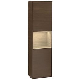 Villeroy & Boch Villeroy und Boch Finion Hochschrank G460PCGN 41,8x151,6cm, links, Emotion, Regal Oak Venerr, Walnut veneer