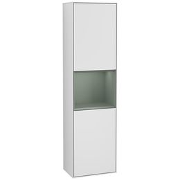 Villeroy & Boch Villeroy und Boch Finion Hochschrank F460GMMT 41,8x151,6x27cm, links, Regal Olive Matt Lacquer, White matt lacquer