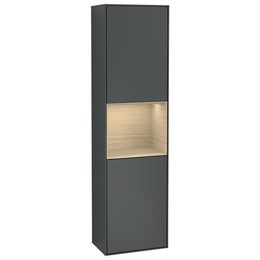 Villeroy & Boch Villeroy und Boch Finion Hochschrank G470PCHG 41,8x151,6cm, rechts, Emotion, Regal Oak Venerr, Midnight Blue Matt Lacquer