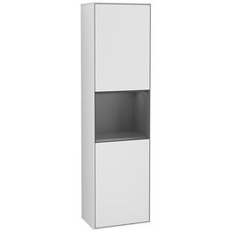 Villeroy & Boch Villeroy und Boch Finion Hochschrank F460GKMT 41,8x151,6x27cm, links, Regal Anthracite Matt Lacquer, White matt lacquer