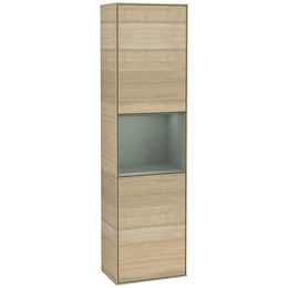 Villeroy & Boch Villeroy und Boch Finion Hochschrank F460GMPC 41,8x151,6x27cm, links, Regal Olive Matt Lacquer, Oak Veneer