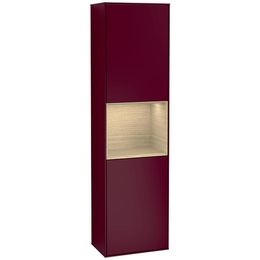 Villeroy & Boch Villeroy und Boch Finion Hochschrank F460PCHB 41,8x151,6x27cm, links, Regal Oak Venerr, Peony Matt