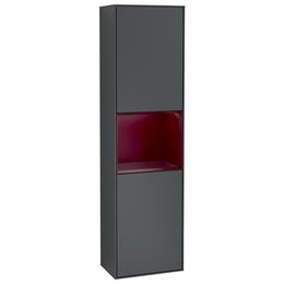Villeroy & Boch Villeroy und Boch Finion Hochschrank F470HBHG 41,8x151,6x27cm, rechts, Regal Peony Matt Lacquer, Midnight Blue Matt Lacquer