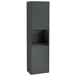 Villeroy & Boch Villeroy und Boch Finion Hochschrank F470PDHG 41,8x151,6x27cm, rechts, Regal Black Matt Lacquer, Midnight Blue Matt Lacquer