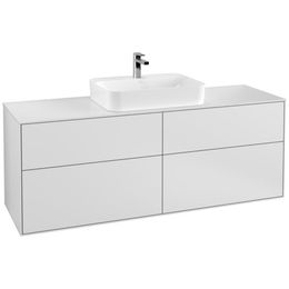 Villeroy & Boch Villeroy und Boch Finion Waschtischunterschrank G44100MT 160x60,3cm, Emotion, Abdeckplatte white matt, White matt lacquer