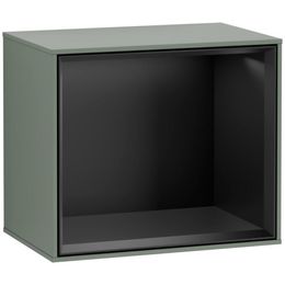 Villeroy & Boch Villeroy und Boch Finion Regalmodul F580PDGM 41,8x35,6x27cm, Regal Black Matt, Olive Matt Lacquer