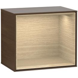 Villeroy & Boch Villeroy und Boch Finion Regalmodul F580PCGN 41,8x35,6x27cm, Regal Oak Veneer, Walnut veneer