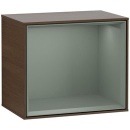 Villeroy & Boch Villeroy und Boch Finion Regalmodul G580GMGN 41,8x35,6x27cm, Emotion, Regal Olive Matt, Walnut veneer
