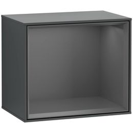 Villeroy & Boch Villeroy und Boch Finion Regalmodul G580GKHG 41,8x35,6x27cm, Emotion, Regal Antracite Matt, Midnight Blue Matt Lacquer