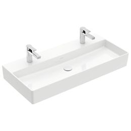Villeroy & Boch Villeroy & Boch Memento 2.0 Waschtisch 4A221KR1 100 x 47 cm, wei&szlig; alpin C-plus, mit Hahnloch, ohne &Uuml;berlauf