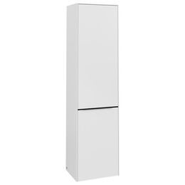 Villeroy & Boch Villeroy und Boch Subway 3.0 Hochschrank C59201VF 40x171x36,2cm, Schanier links/Griff Volcano black, pure white