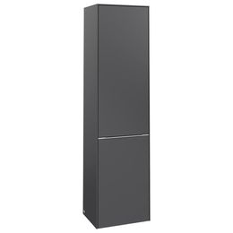 Villeroy & Boch Villeroy und Boch Subway 3.0 Hochschrank C59200VR 40x171x36,2cm, Schanier links/Griff Aluminium gl&auml;nzend, graphite