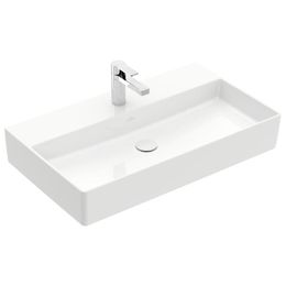 Villeroy & Boch Villeroy & Boch Memento 2.0 Waschtisch 4A228L01 80 x 47 cm, wei&szlig; alpin, mit Hahnloch, ohne &Uuml;berlauf