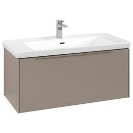 Villeroy & Boch Villeroy und Boch Subway 3.0 Waschtisch-Unterschrank C569L2VM 97,3x42,9x47,8cm, mit LED/Griff monochrom, taupe