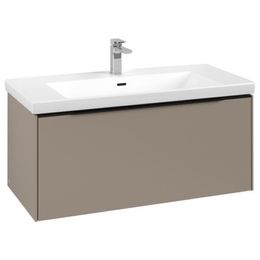 Villeroy & Boch Villeroy und Boch Subway 3.0 Waschtisch-Unterschrank C56901VM 97,3x42,9x47,8cm, ohne LED/Griff Volcano black, taupe