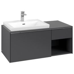 Villeroy & Boch Villeroy und Boch Subway 3.0 Waschtisch-Unterschrank C57200VR 100,1x42,25x51,6cm, ohne LED/Griff Aluminium gl&auml;nzend, graphite