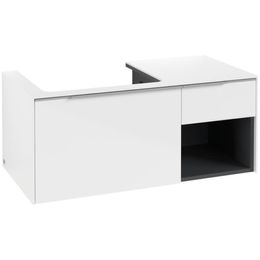 Villeroy & Boch Villeroy und Boch Subway 3.0 Waschtisch-Unterschrank C572L0VE 100,1x42,25x51,6cm, mit LED/Griff Aluminium gl&auml;nzend, brilliant white